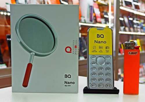 Телефон BQ Nano BQ-1411 (Новый, серебро)