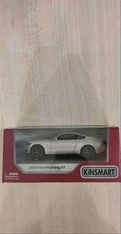 Kinsmart 2015 Ford Mustang GT серая