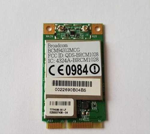 WiFi модуль Broadcom BCM94312MCG 802.11b/g 54Mbps