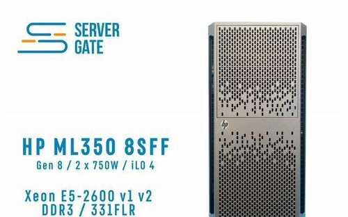 Сервер HP ML350 Gen8 8SFF 2 x E5-2690v2 512 GB