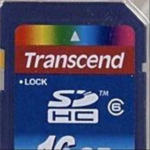 Карта памяти transcend sdhc 16 гб