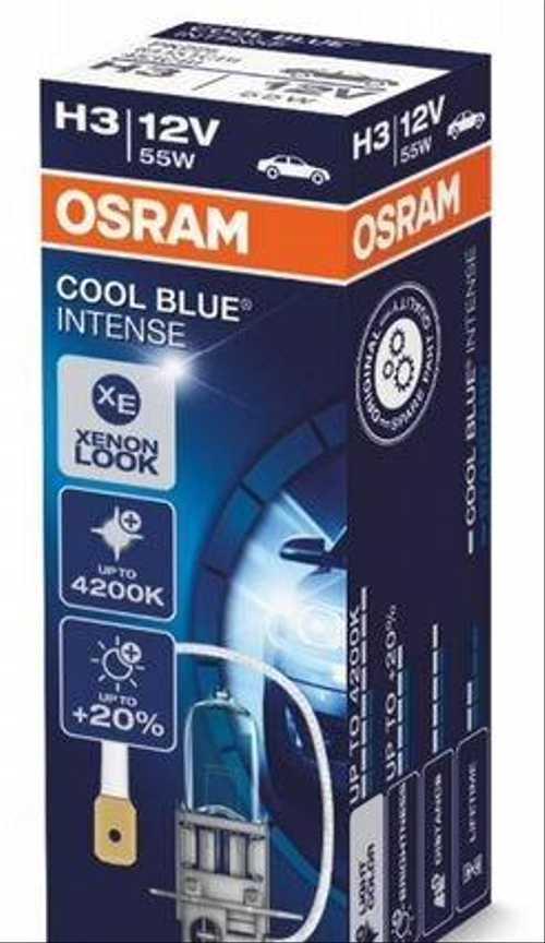 Лампа галоген Osram H3 DuoBox cool blue Intense ко