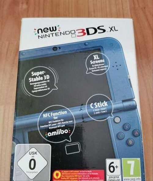 New Nintendo 3DS XL Metallic Blue (IPS верх) рст