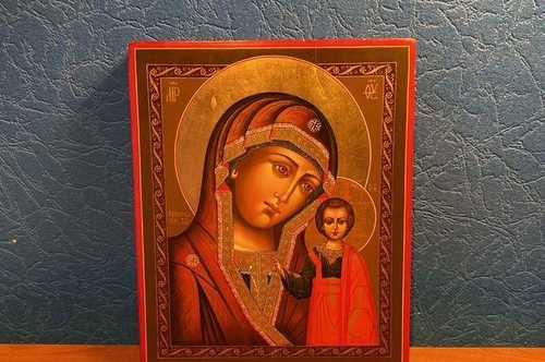 Икона Казанской Пресвятой Богородицы Рукописная