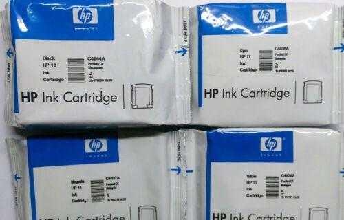 Картриджи HP orig10 11 C4844A C4836A C4837A C4838A