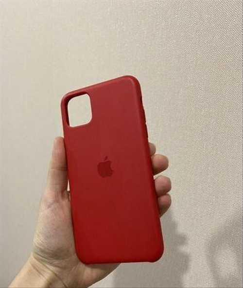 Оригинальный Silicone case iPhone 11 Pro Max Red