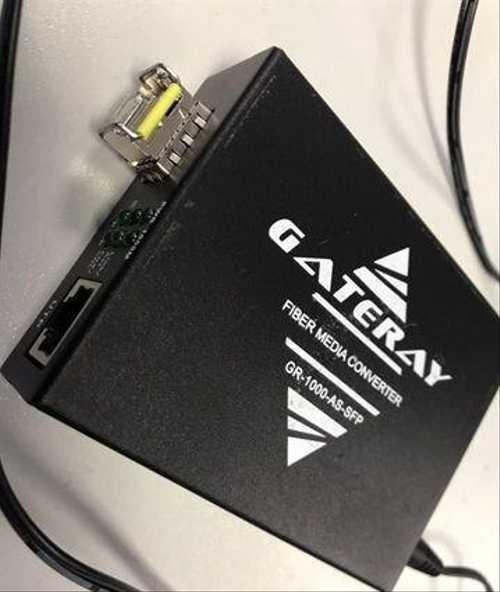 Медиаконвертер Gateray GR-1000-AS-SFP-LFP смодулем
