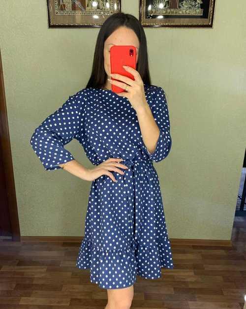 Платье в горох арт:055