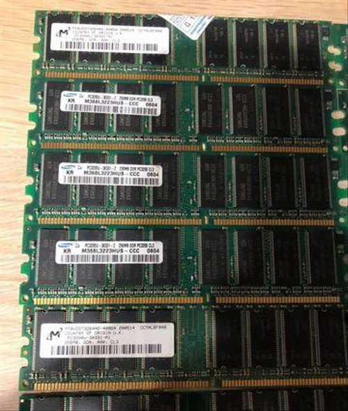 Оперативная память DDR1 DDR2 DDR3 DDR4