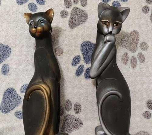 Кот кошка статуэтка фигурка статуя фарфоровая