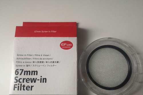 Защитный фильтр / 67mm Screw-in UV filter Canon