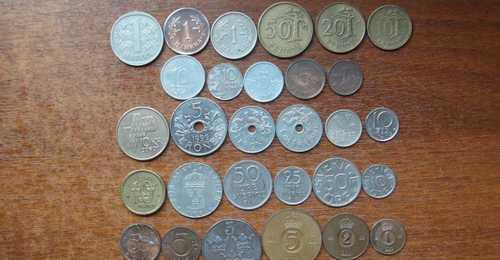 29 иностранных монет без повторов