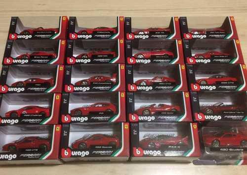 Модели автомобилей Bburago Ferrari коллекция