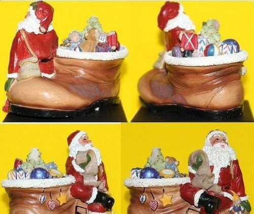 Шкатулка «Башмак с Санта Клаусом»