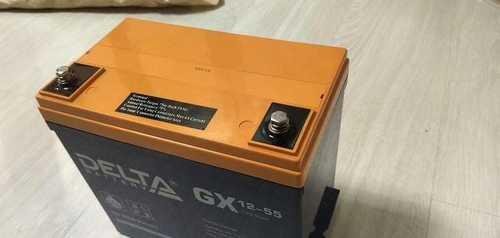 Гелевый аккумулятор Delta GX 12-55