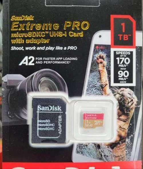 Карта памяти MicroSD SanDisk Extreme PRO 1TB