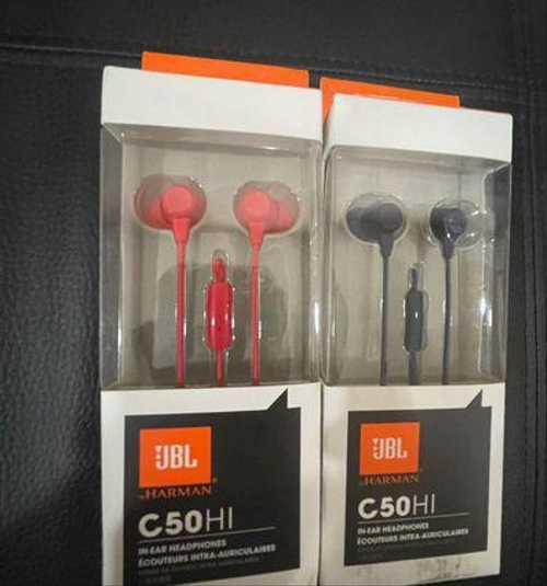 Наушники JBL C50HI, blue