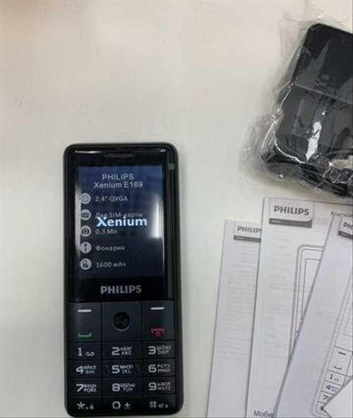 Кнопочный телефон philips xenium E169