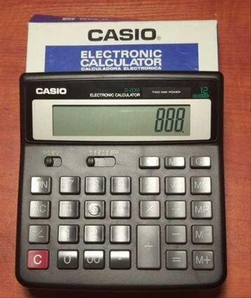 Калькулятор бухгалтерский casio D-20M