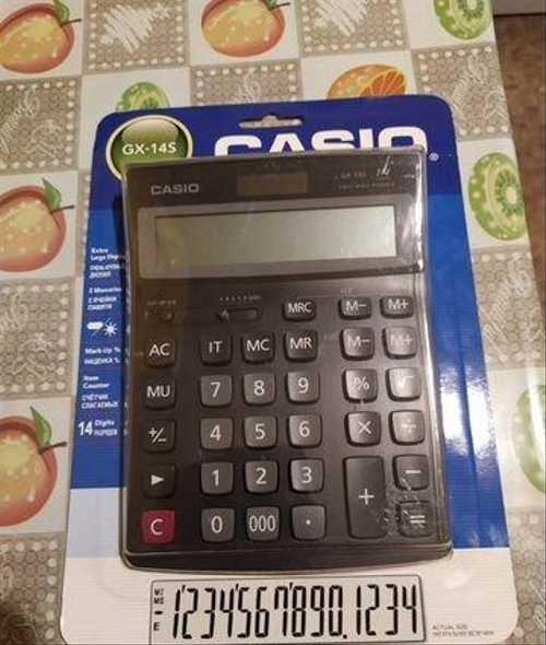 Калькулятор Casio GX-14S (черный)