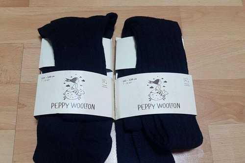 Колготки новые peppy woolton р. 122-128, 7-8 лет