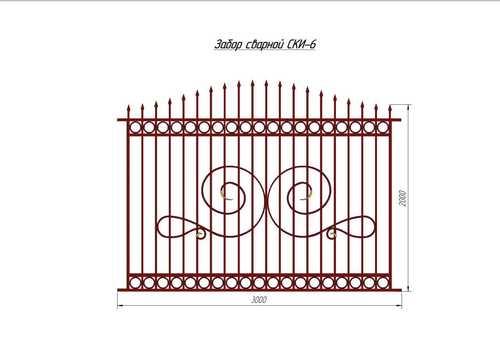 Забор сварной ски-6