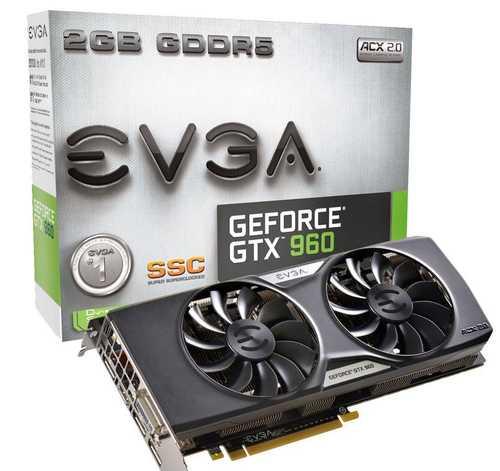 Видеокарта evga GeForce GTX 960 SuperSC ACX 2.0+