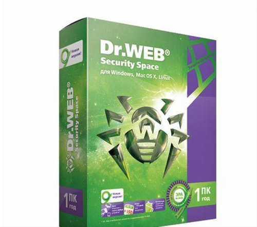 Антивирус Dr.Web Security Space 1 пк 3,12 месяцев