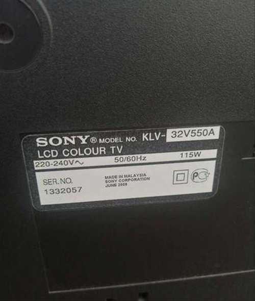Телевизор Sony KLV-32v550a на запчасти