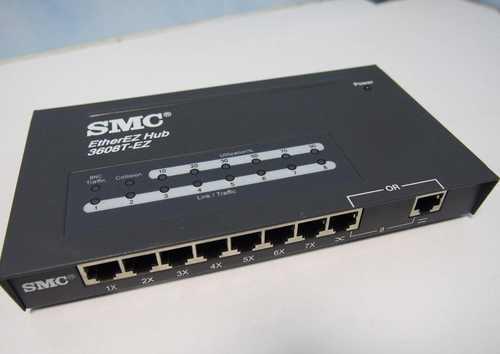 Smc etherez hub smc 3608t-ez eur 8 портов