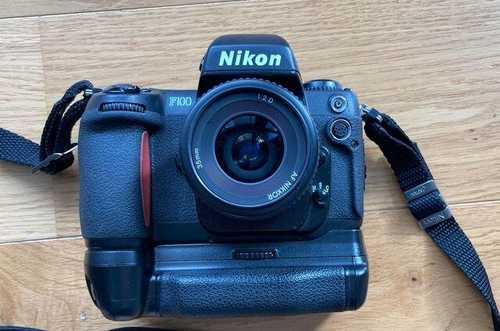 Nikon F100 пленочная фотокамера и обьектив 35mm F2