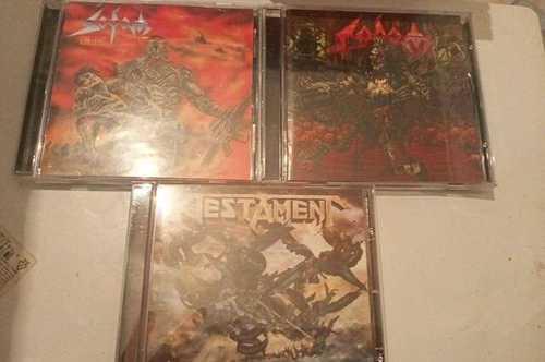 Sodom и Testament, полиграфия от лиц CD