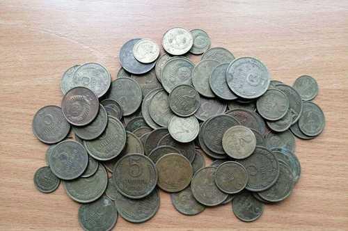 Лот монеты СССР 1,2,3,5 копеек