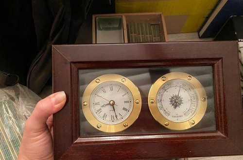 Настольные часы и барометр