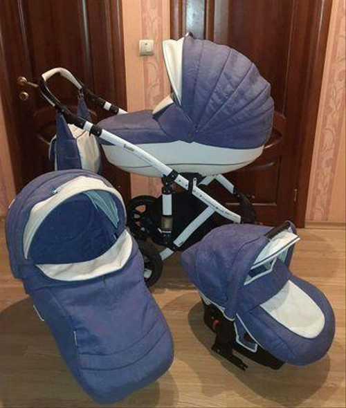 Детская коляска Bebe-mobile Toscana Ecco кожа 3в 1