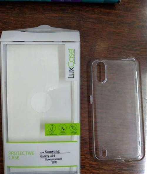 Чехол силиконовый на samsung galaxy А01