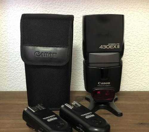 Вспышка Canon + 2 синхронизатора