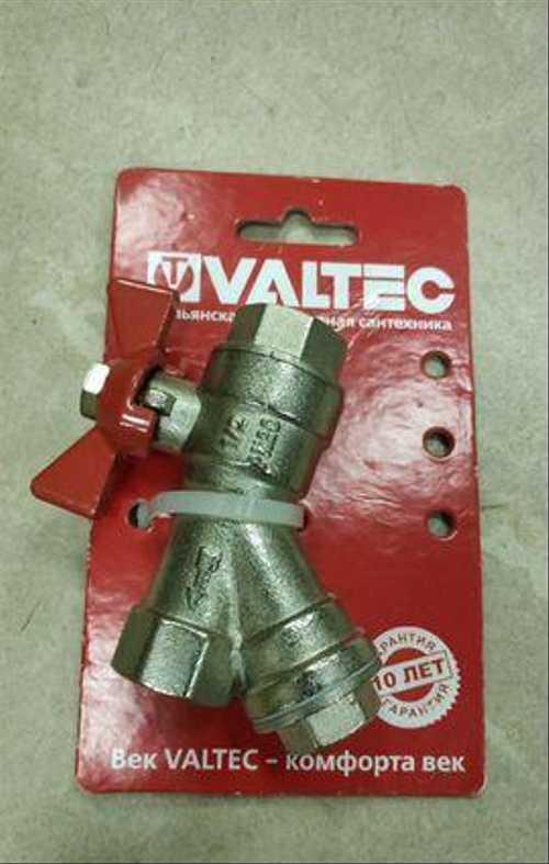 Кран шаровый 1/2 вн-вн с фильтром