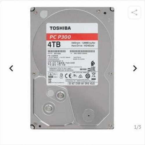 Жесткий диск Toshiba 4 тб новый