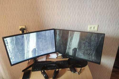 Мониторы Samsung C24F396FH и Lenovo