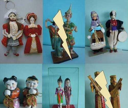 Куклы статуэтки в костюмах народов (стран) мира ч2