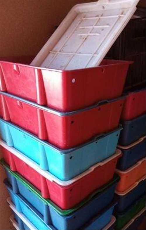 Пластиковые ящики для хранения бу