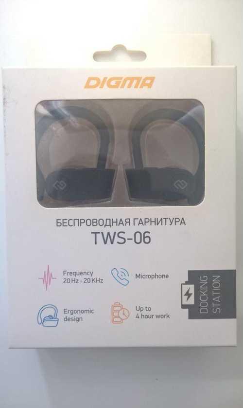 Без проводные наушники digma TWS-06