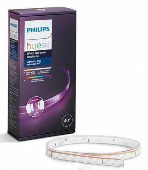 Умная светодиодная лента Philips Hue LightStrips Plus 1 м