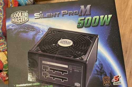 Блок питания cooler master silent pro m 500w