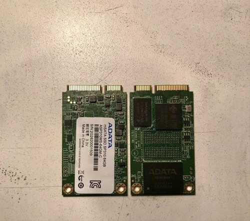 Жесткий диск SSD adata msata 64gb