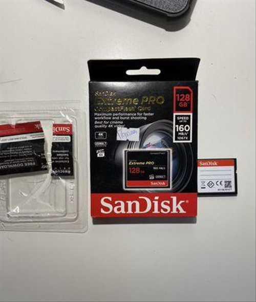 Карта памяти sandisk extreme pro 128 гб