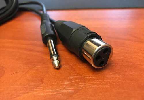 Кабель для микрофона Jack 6.3 mm M - XLR F