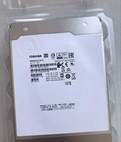 Жесткий диск (HDD) Toshiba 16Tb Enterprise, 3.5"