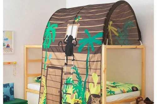Кровать IKEA кюра с пологом джунгли